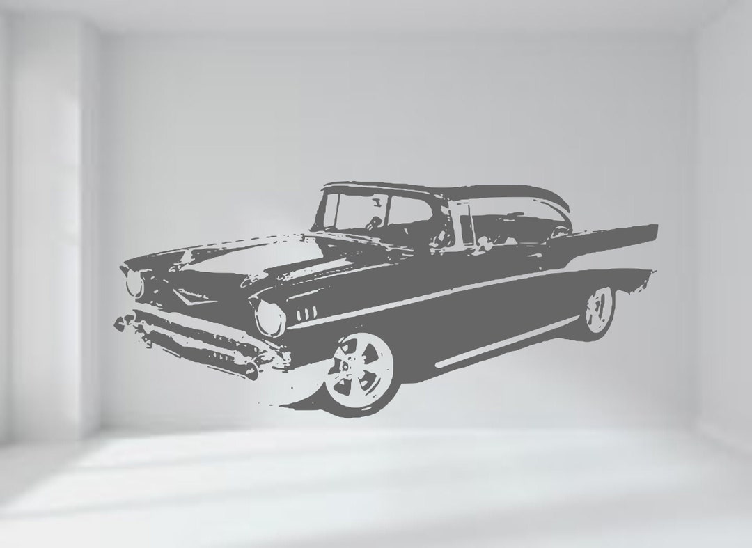 57 Chevy Vector File Ultimate Detail Silhouette Instant Download SVG ...