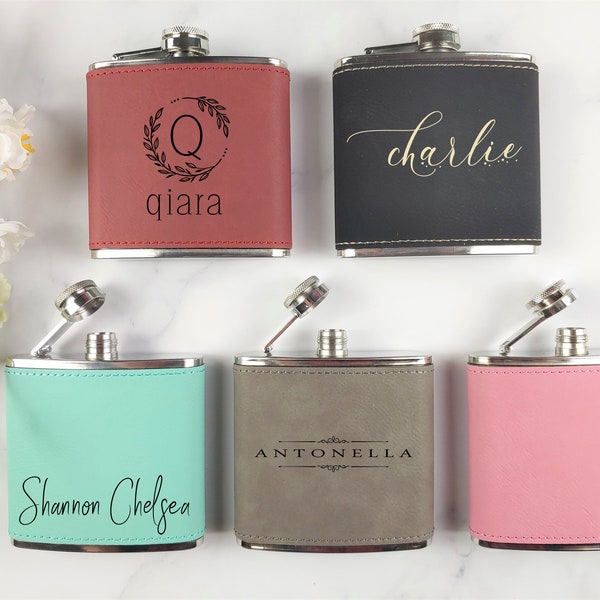 Personalized Flask - Etsy