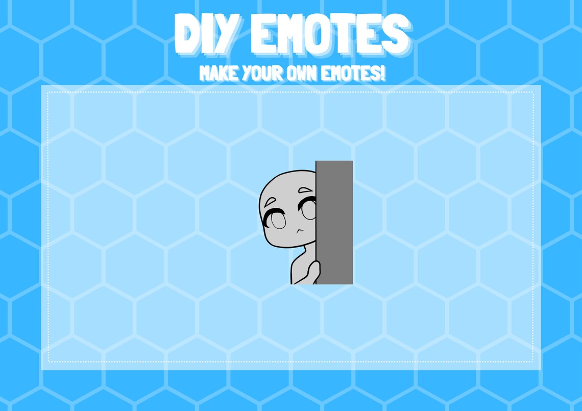 DIY Custom Twitch Emote Wall Peek ready to Download - Etsy
