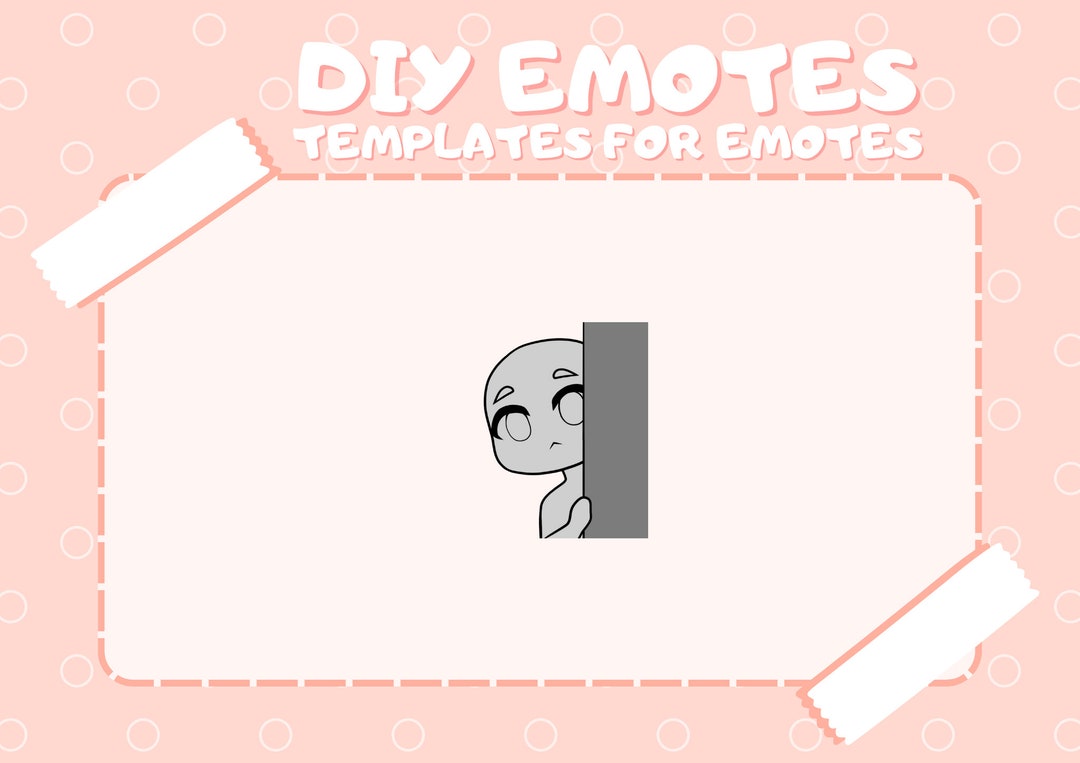 DIY Custom Twitch Emote Wall Peek ready to Download - Etsy