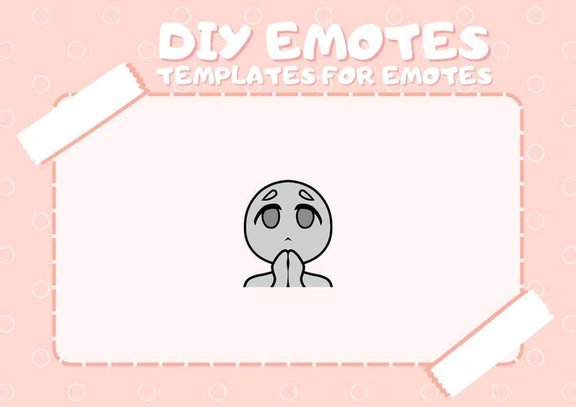 DIY Custom Twitch Emote Plead ready to Download - Etsy