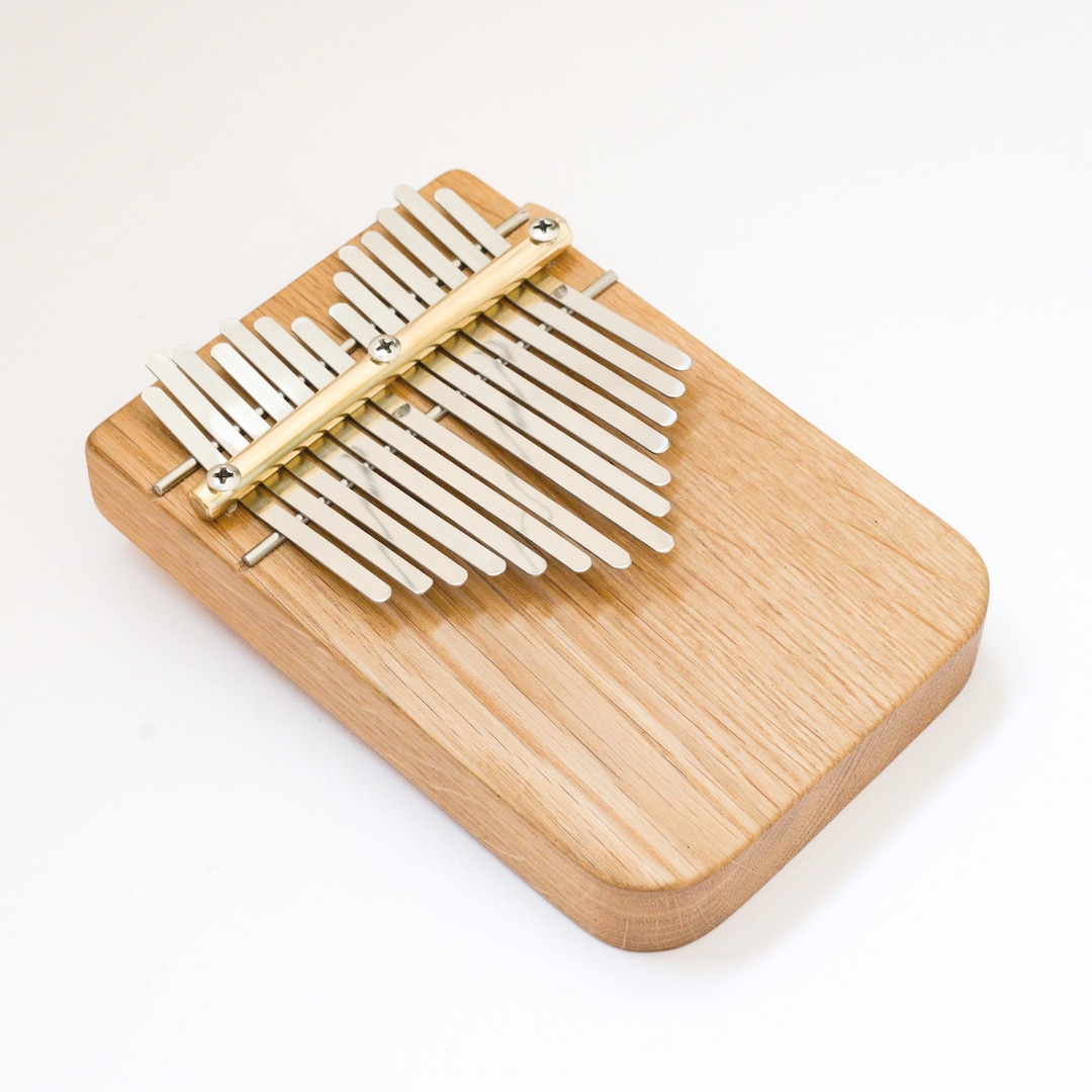 Handcrafted Kalimba in Solid Oak Tunable 14-note Musical Instrument ...