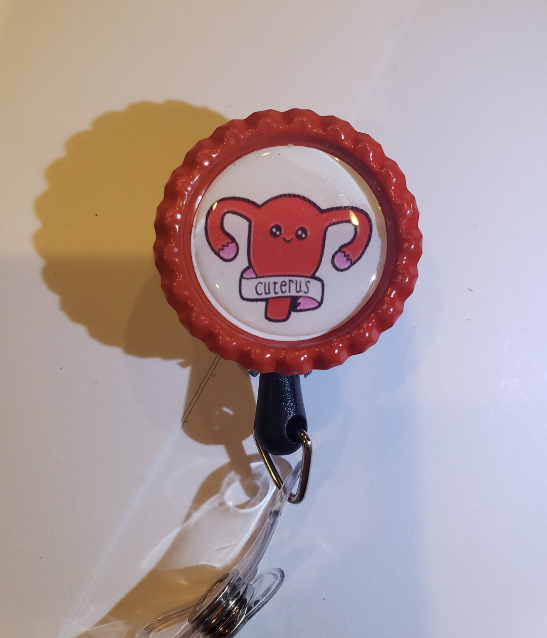 Cuterus Uterus Badge Holder Retractable Reel Nurse RN Labor & Delivery ...