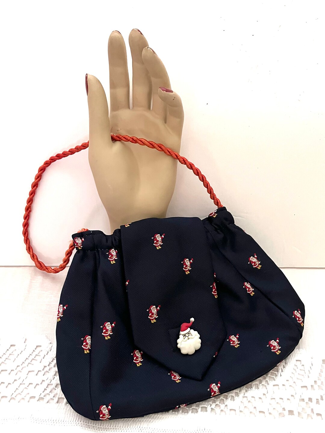 Vintage Christmas Snowman Novelty Necktie Handbag - Etsy