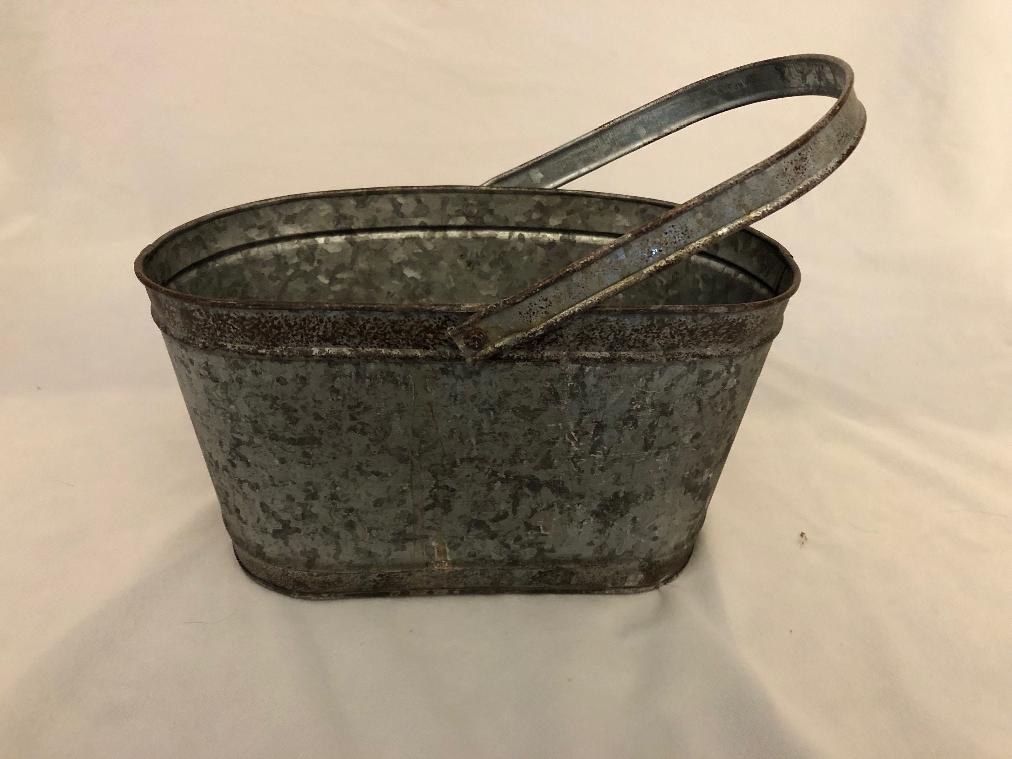 Rustic Bucket With Handle - Etsy