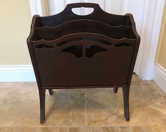 Wood Magazine Rack Floor - Etsy