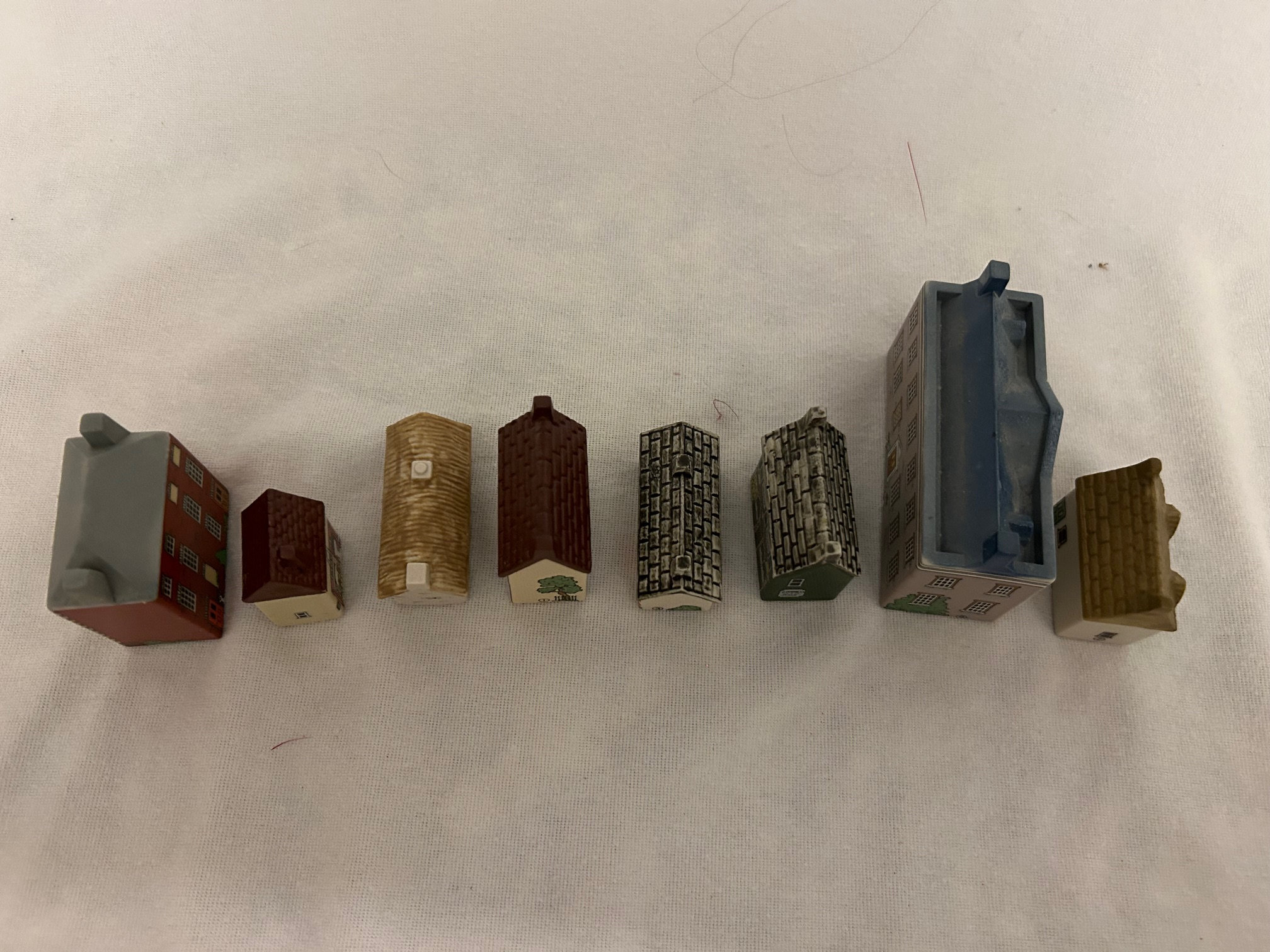 Bally-whim Irish Village Wade Ireland Complete 8 Piece Set With Box ...