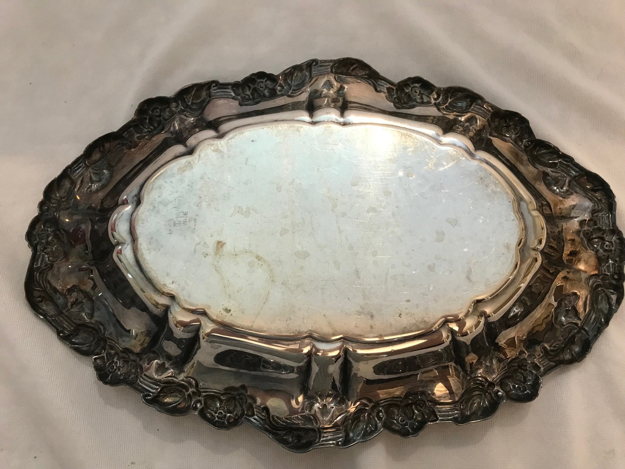Vintage Towle EP #4008 - Silver Plate Serving Platter - Etsy