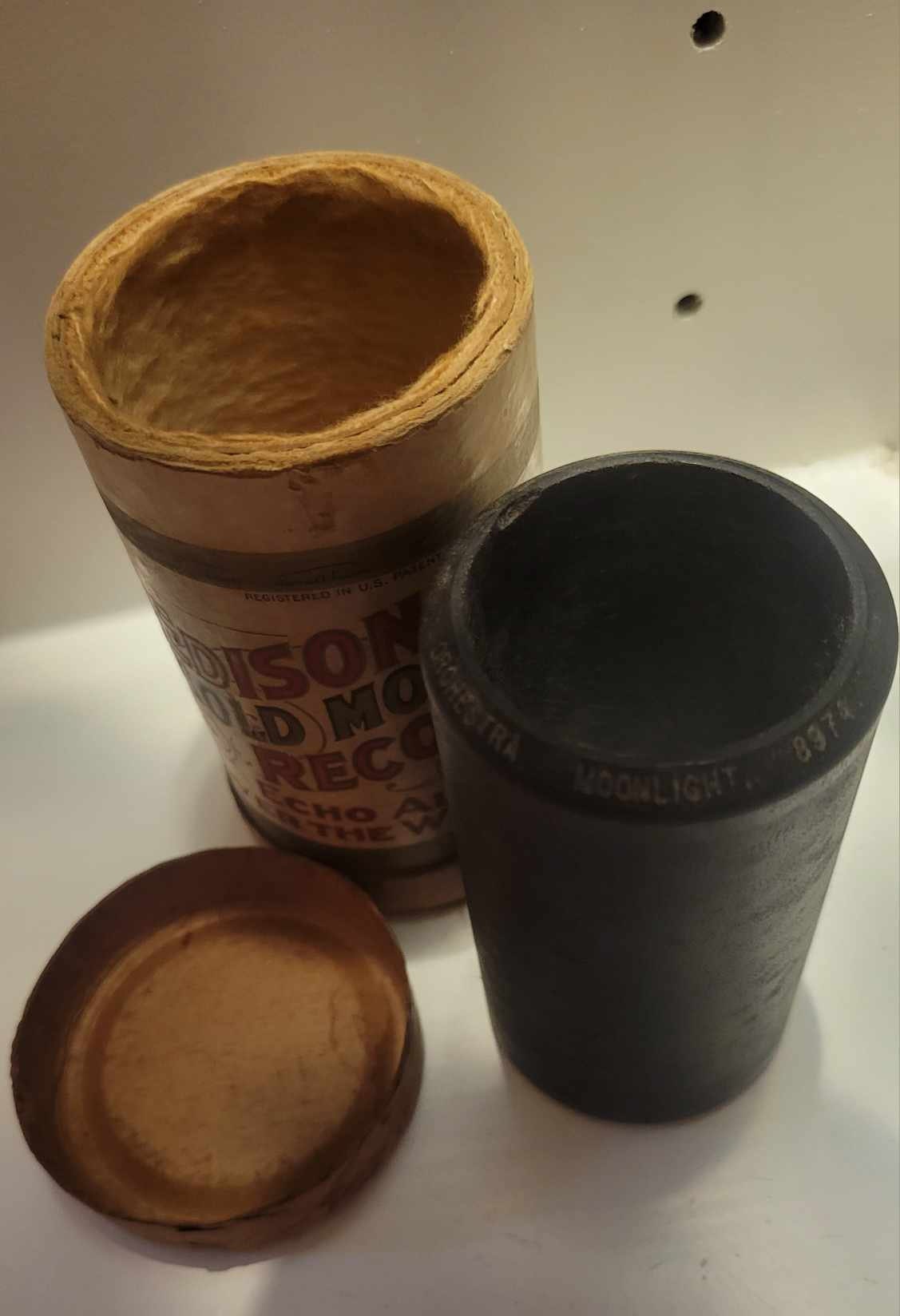 Vintage Edison Gold Moulded Cylinder Record echo All Over the World - Etsy