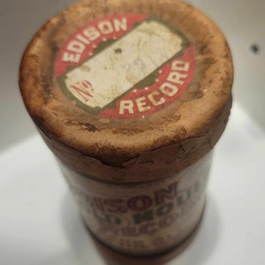 Vintage Edison Gold Moulded Cylinder Record echo All Over the World - Etsy