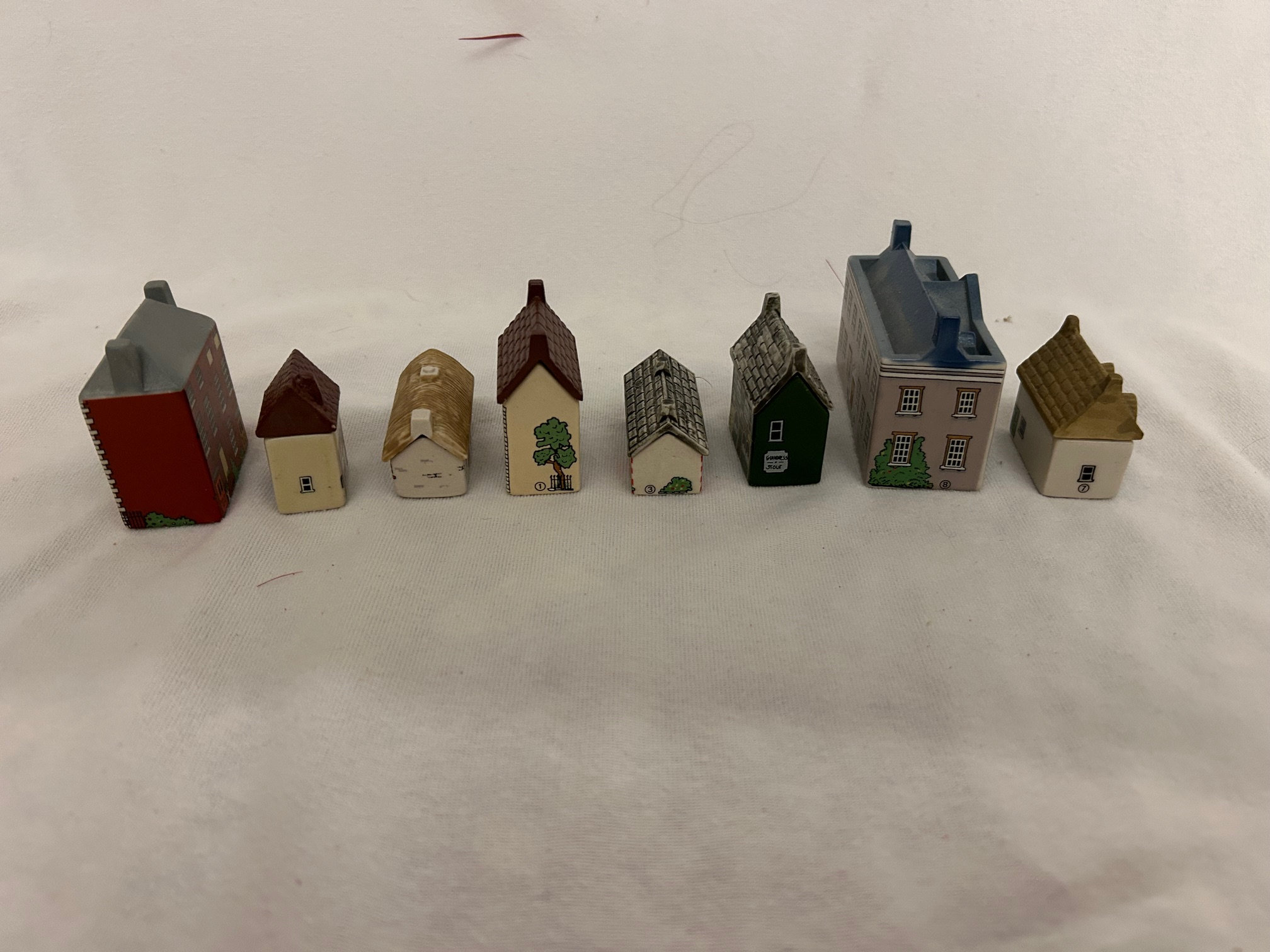 Bally-whim Irish Village Wade Ireland Complete 8 Piece Set With Box ...