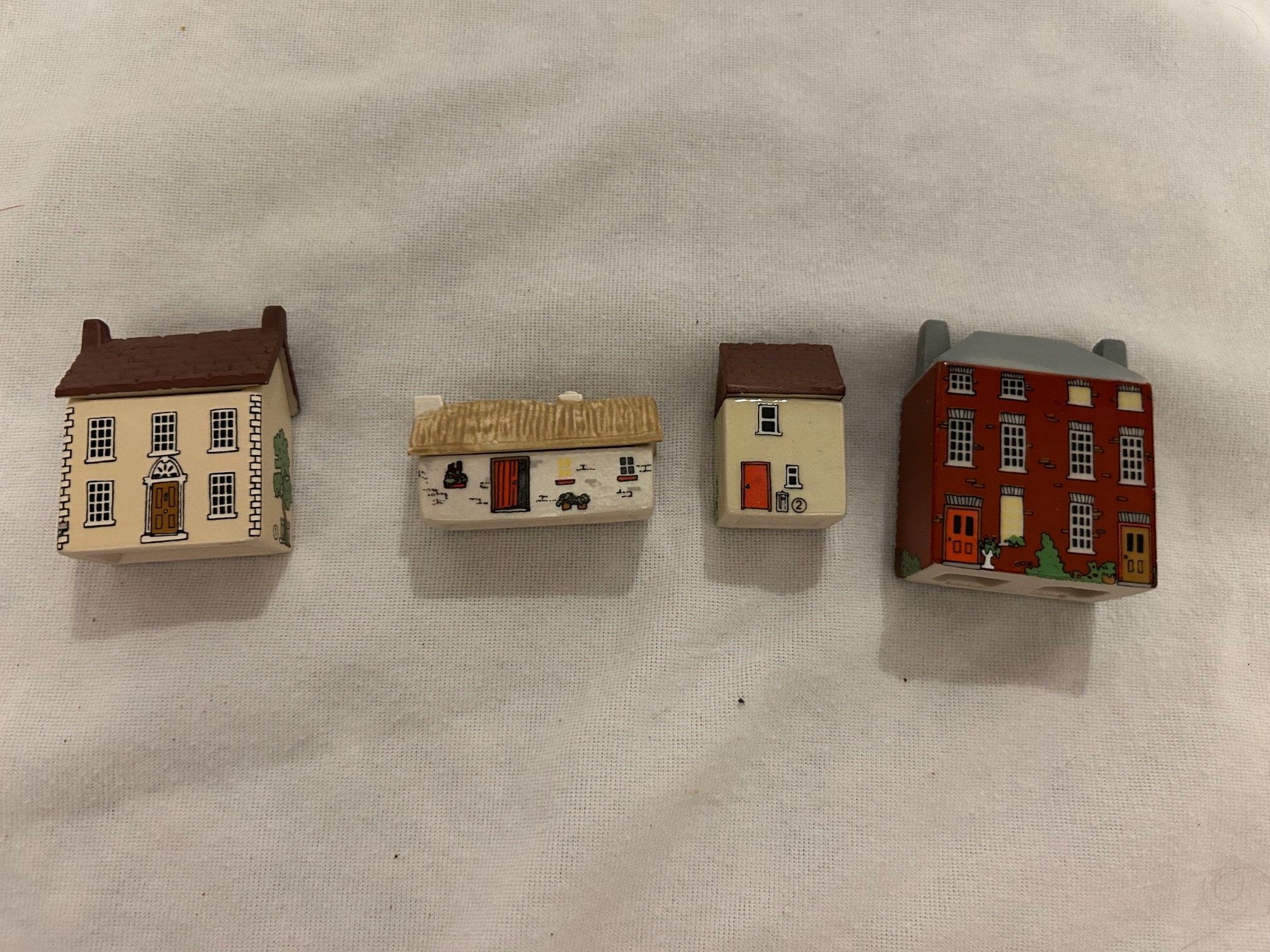 Bally-whim Irish Village Wade Ireland Complete 8 Piece Set With Box ...