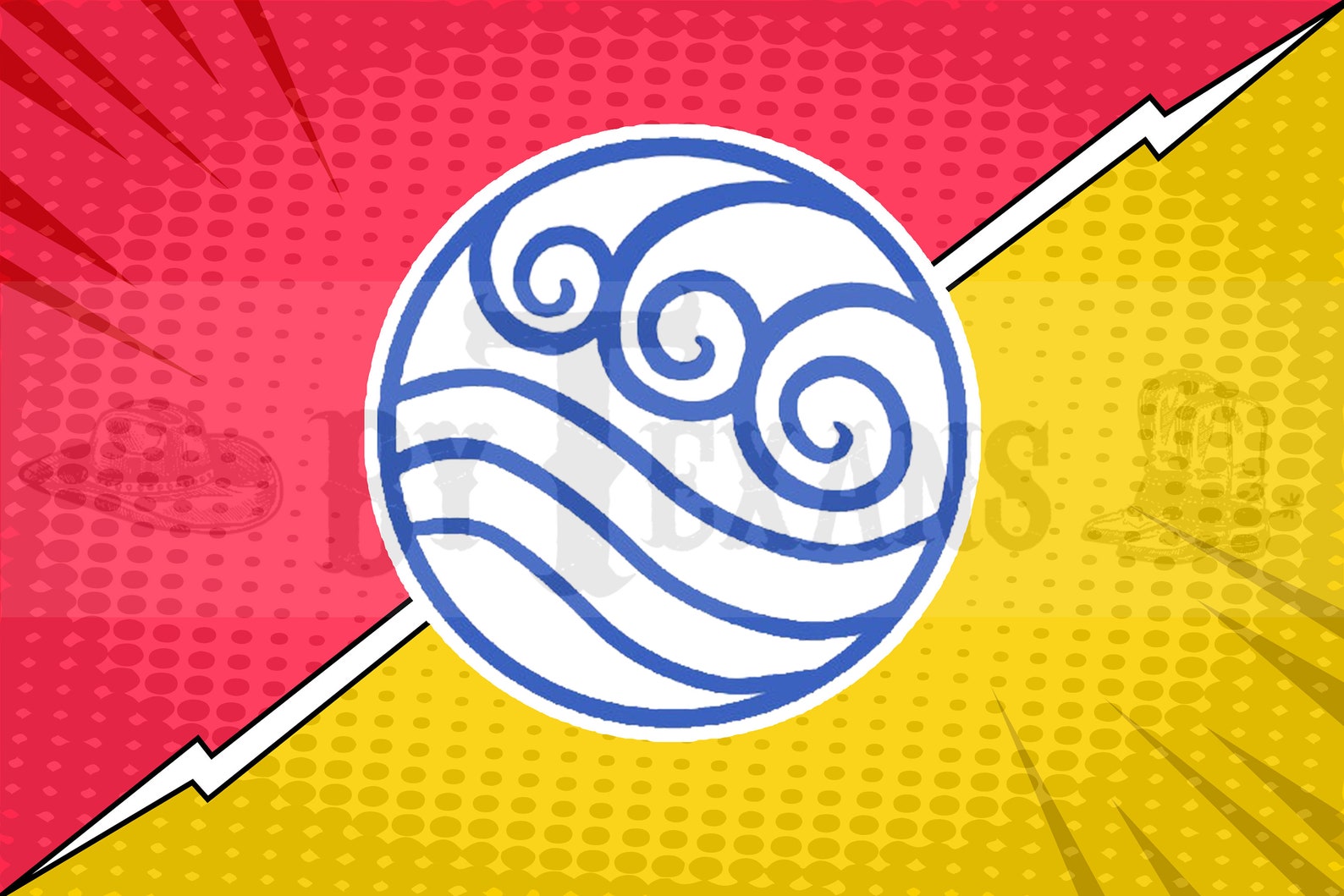 Avatar Water Element Symbol Sticker Avatar Sticker Avatar | Etsy