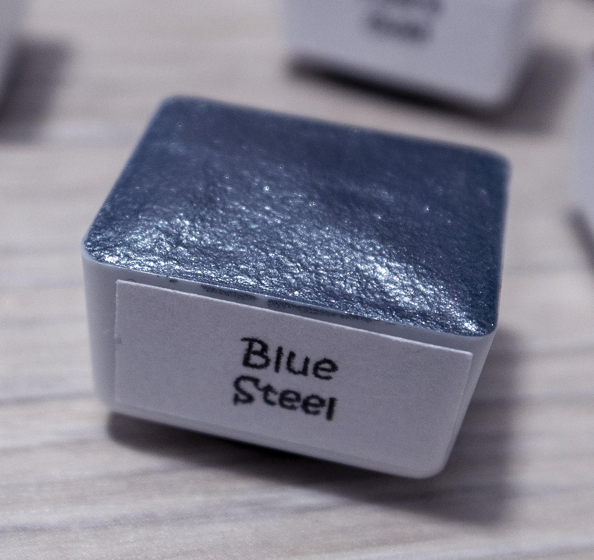 Blue Steel Metallic Watercolor Paint Handmade Watercolors - Etsy