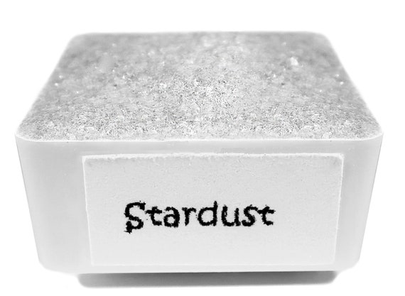 Stardust Metallic Silver Glittery Watercolors Handmade | Etsy
