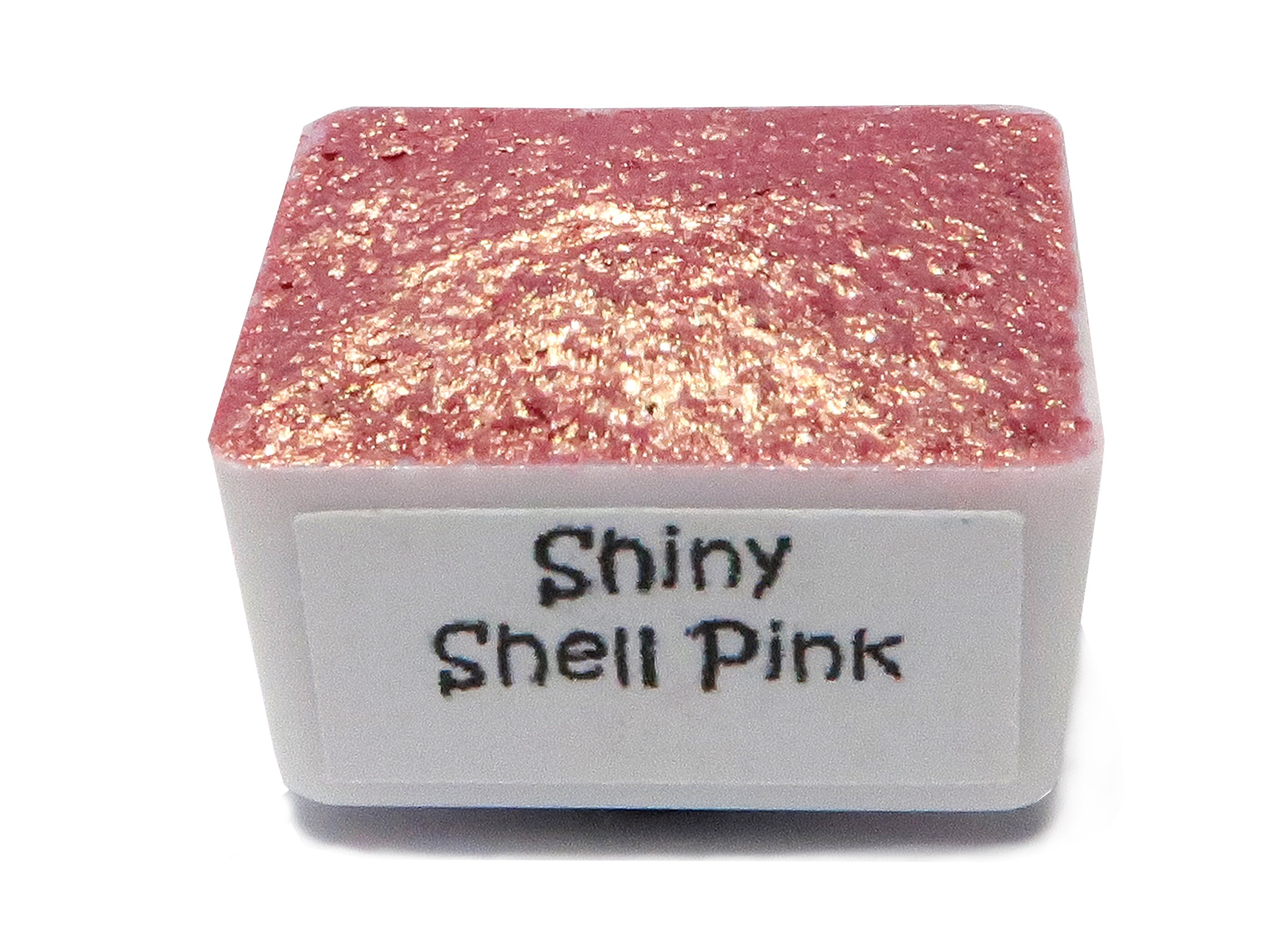 Shiny Shell Pink Metallic Pink Watercolor Handmade | Etsy