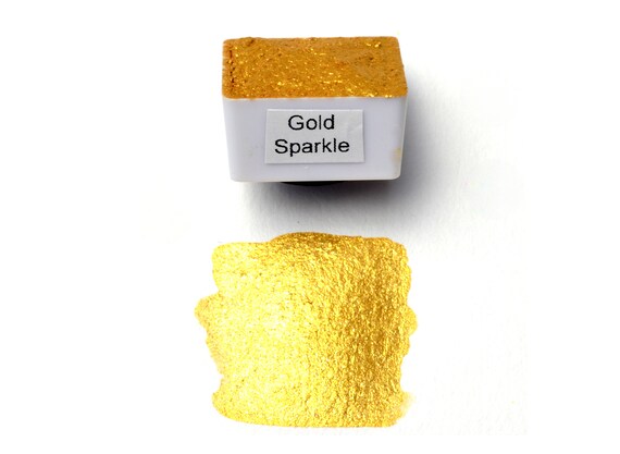Gold Sparkle Handmade Watercolors Metallic Glitter Paints | Etsy