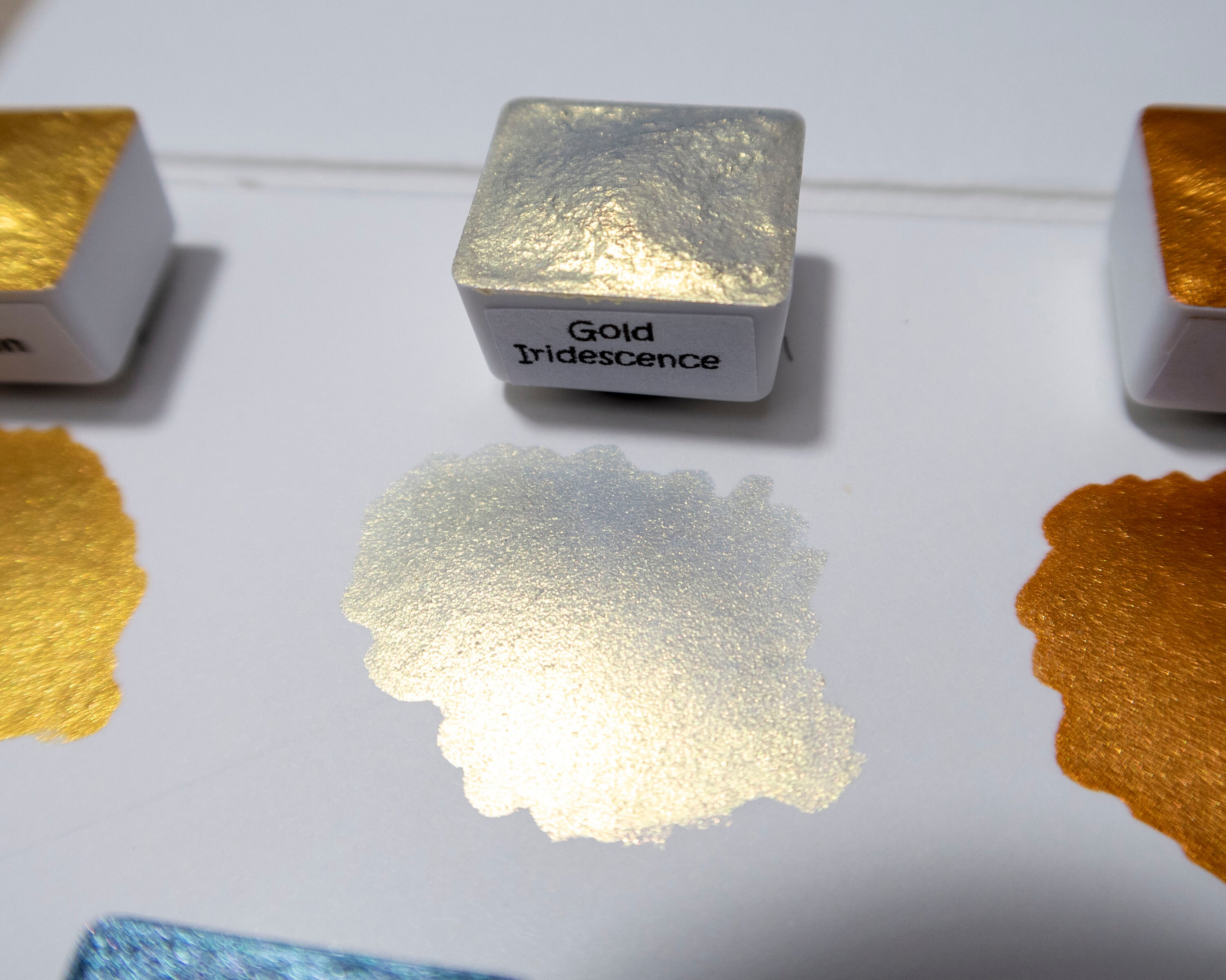 Gold Iridescence Handmade Watercolors Metallic Glitter - Etsy