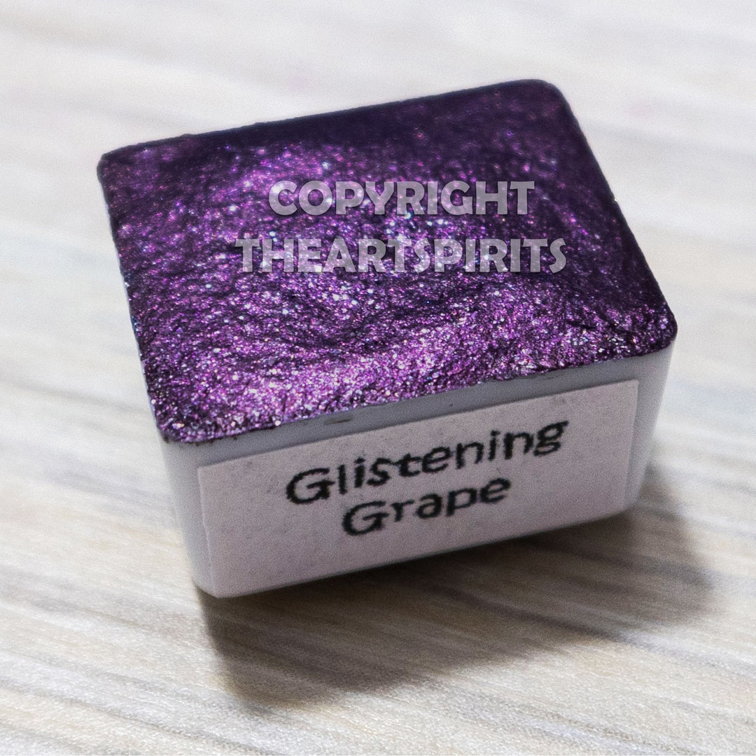 Glistening Grape - Handmade Watercolors - Metallic Glitter Paints ...