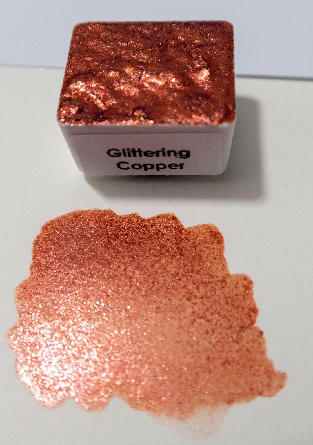 Glittering Copper Watercolor - Metallic Foil Effect Glitter Paints ...