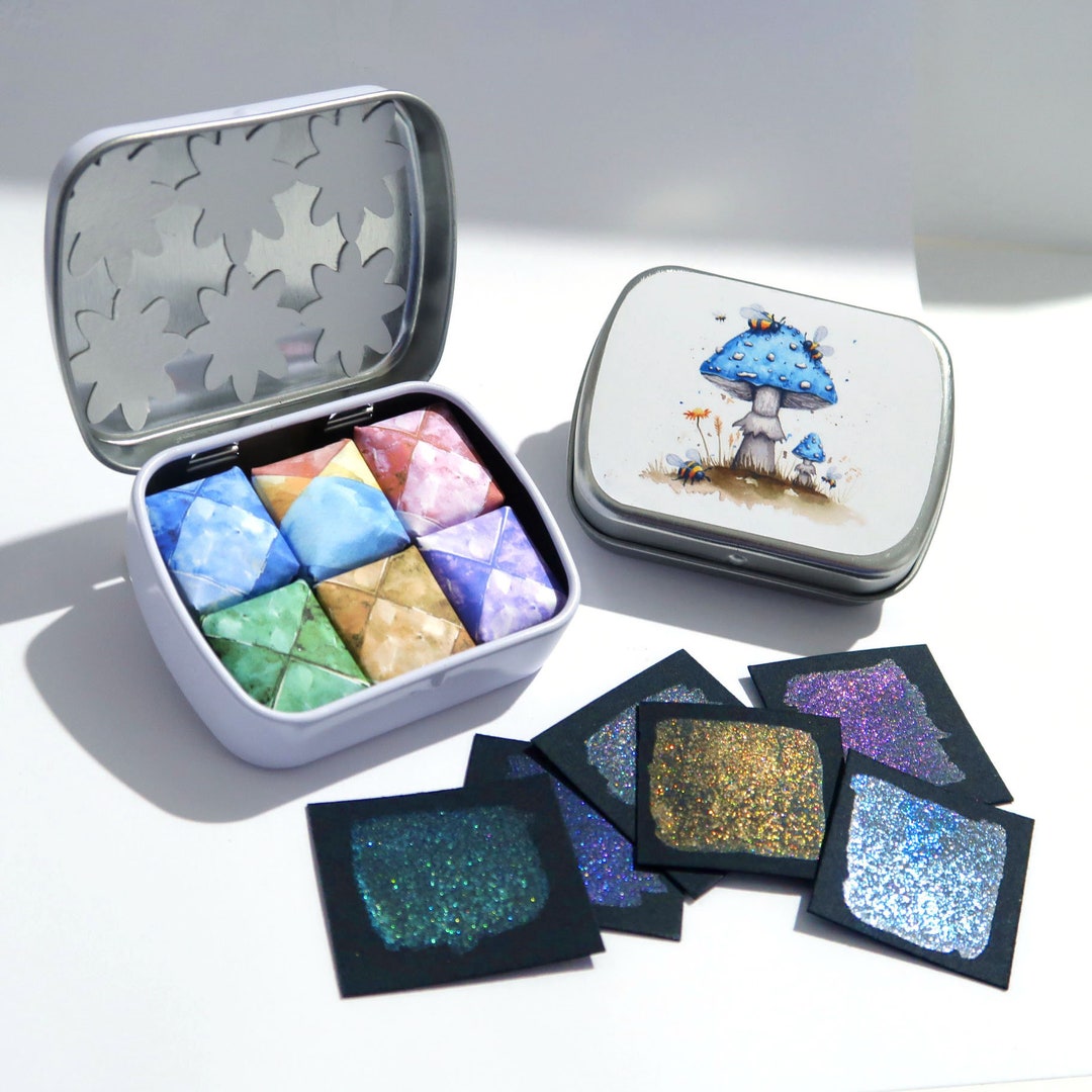 Glitter Fragments Metallic Watercolor Paint Set - Beautiful Artist ...