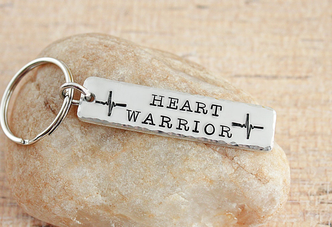 Heart Warrior Keychain - Get Well Gift Surgery Recovery Survivor ...
