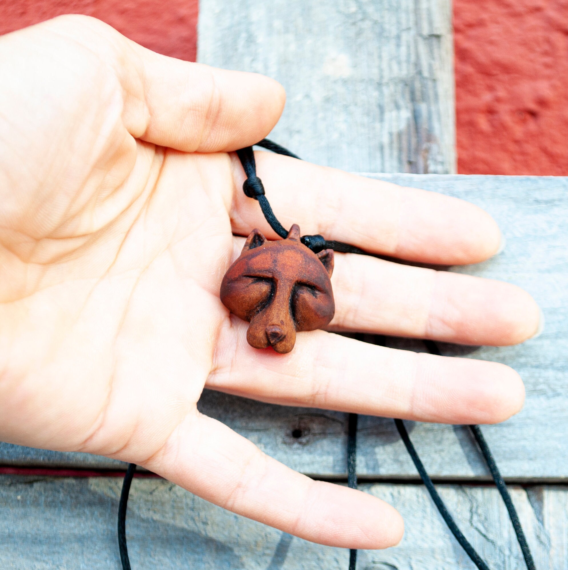 Fox Head Carved Into Avocado Bone. - Etsy