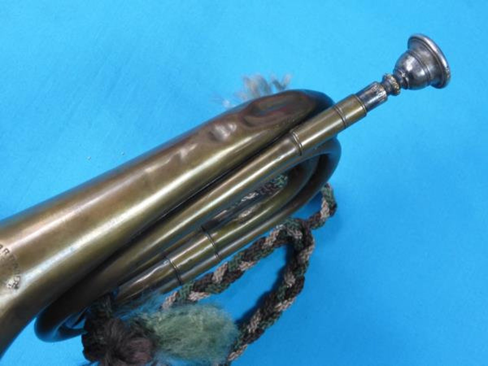 Antique WW1 US G R Band INST CO Grand Rapids Mich Brass Bugle Musical ...