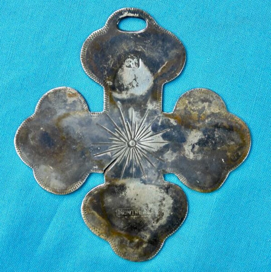 Antique Silver Fur Trade Native American Indian Pendant Cross Badge - Etsy
