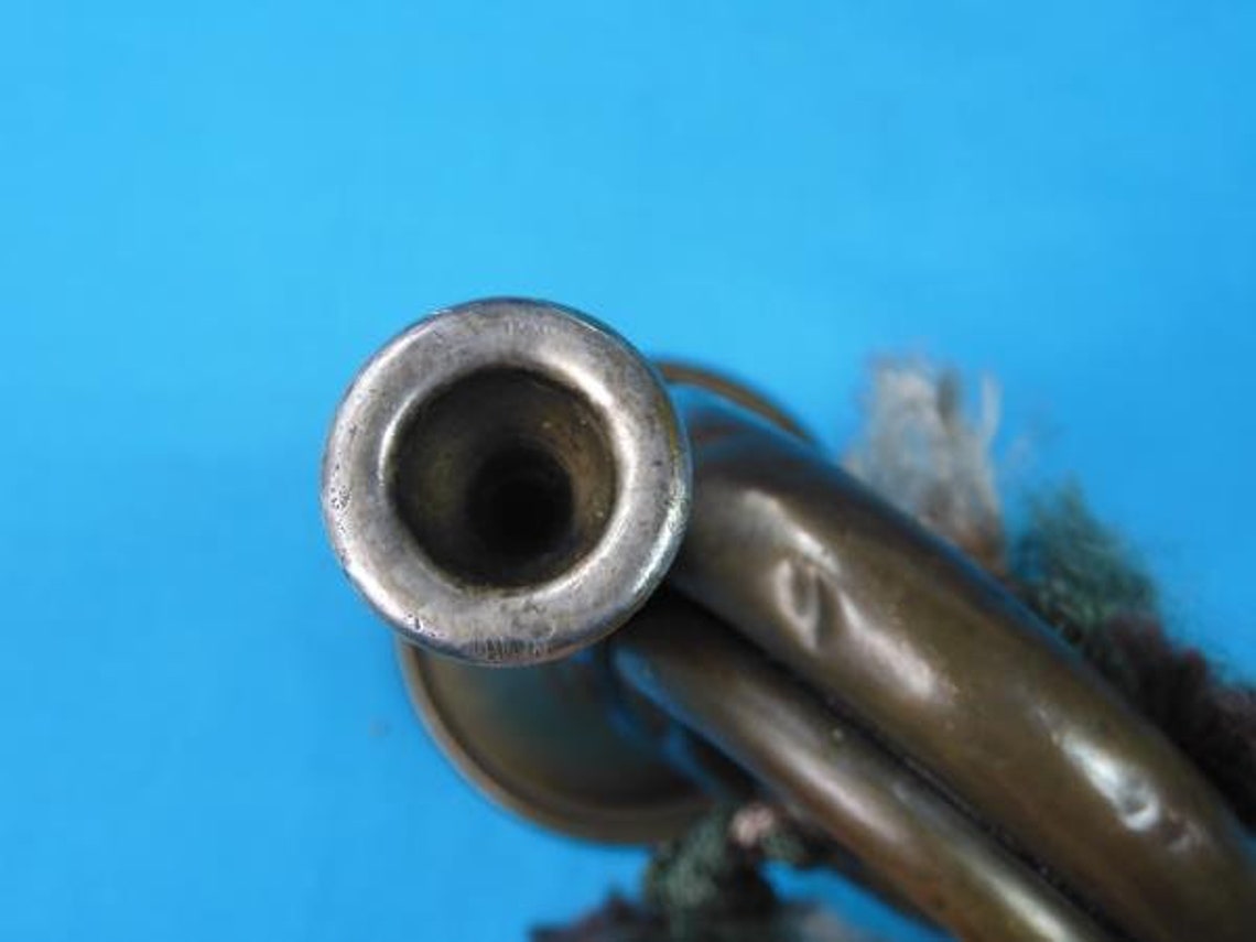 Antique WW1 US G R Band INST CO Grand Rapids Mich Brass Bugle Musical ...