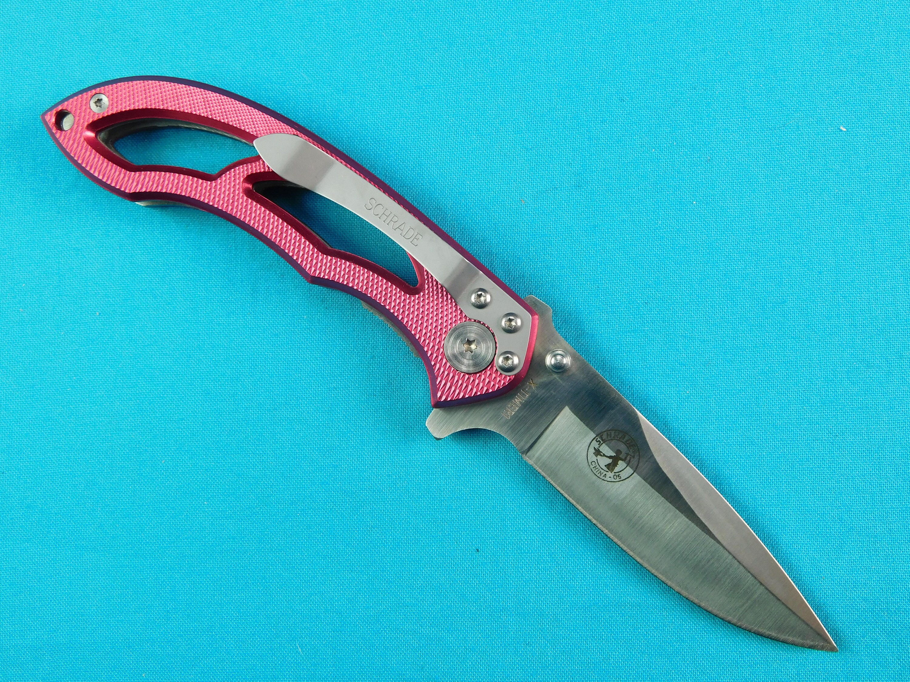 Vintage Schrade Taylor Brands X Timer Folding Pocket Knife Red - Etsy