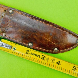 Vintage Ka-bar KABAR Leather Sheath Scabbard for Small Hunting Knife ...