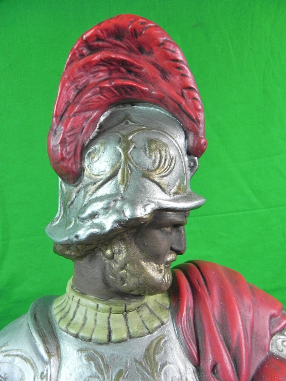 Vintage Roman Soldier Knight Warrior Large Figurine Statue - Etsy