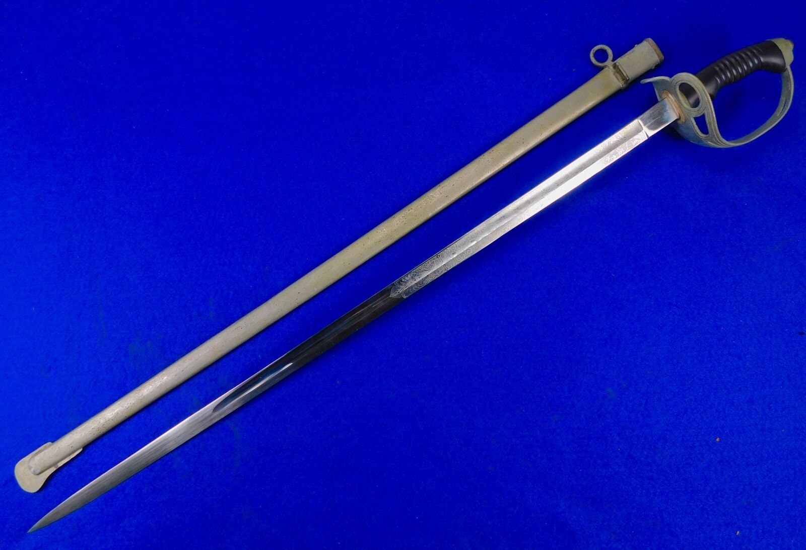 German Germany Antique WW1 Jager Regiment Engraved Officer's Sword W ...