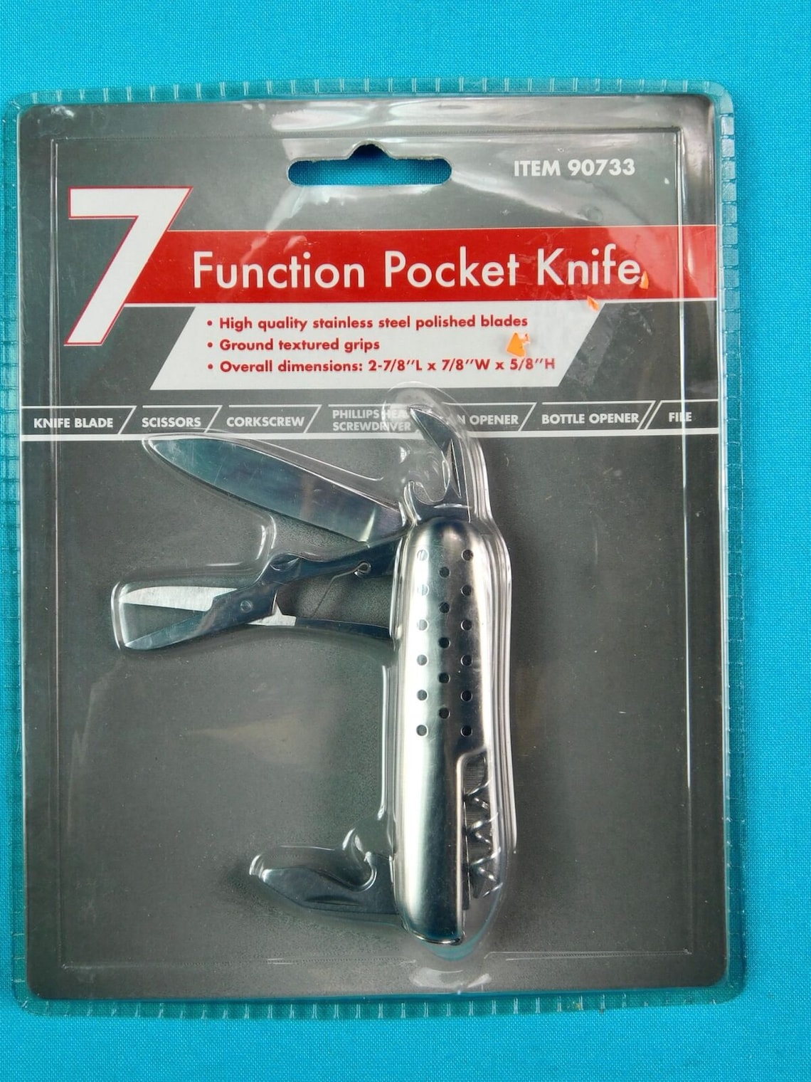 Harbor Freight Tools 90733 7 Functions Folding Pocket Knife - Etsy