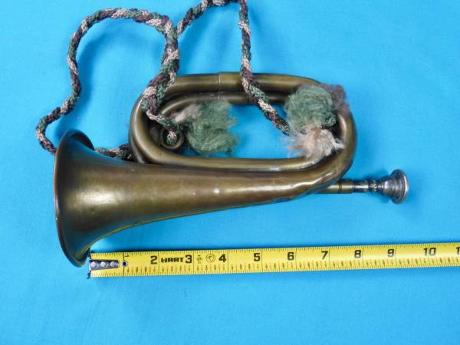 Antique WW1 US G R Band INST CO Grand Rapids Mich Brass Bugle Musical ...
