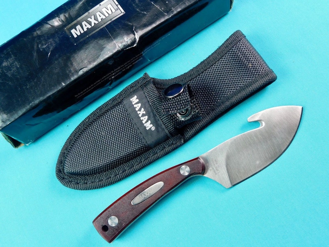 Maxam Skinner Hunting Knife W/ Sheath Box NEW - Etsy