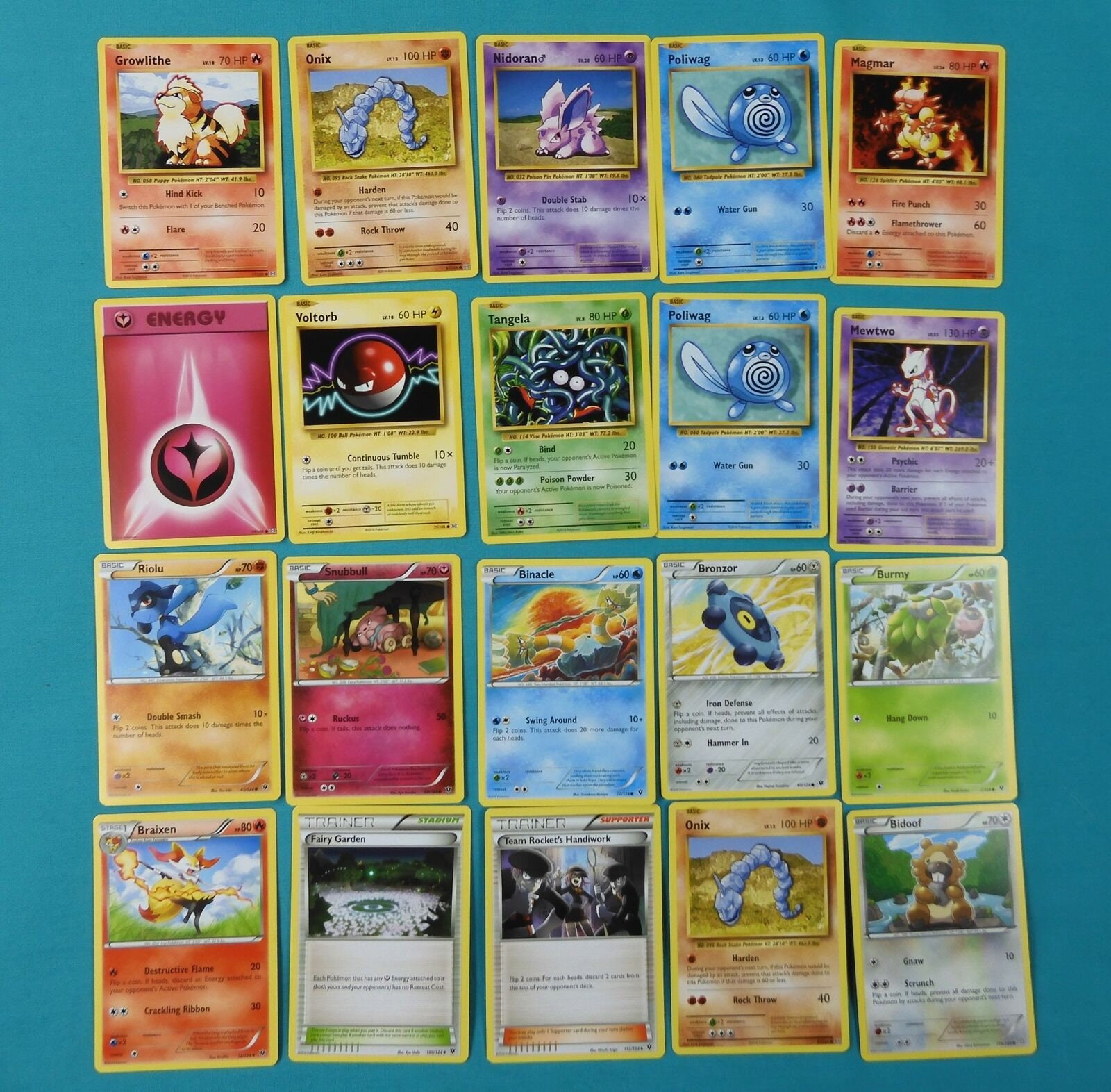 Onix Pokemon Card Original