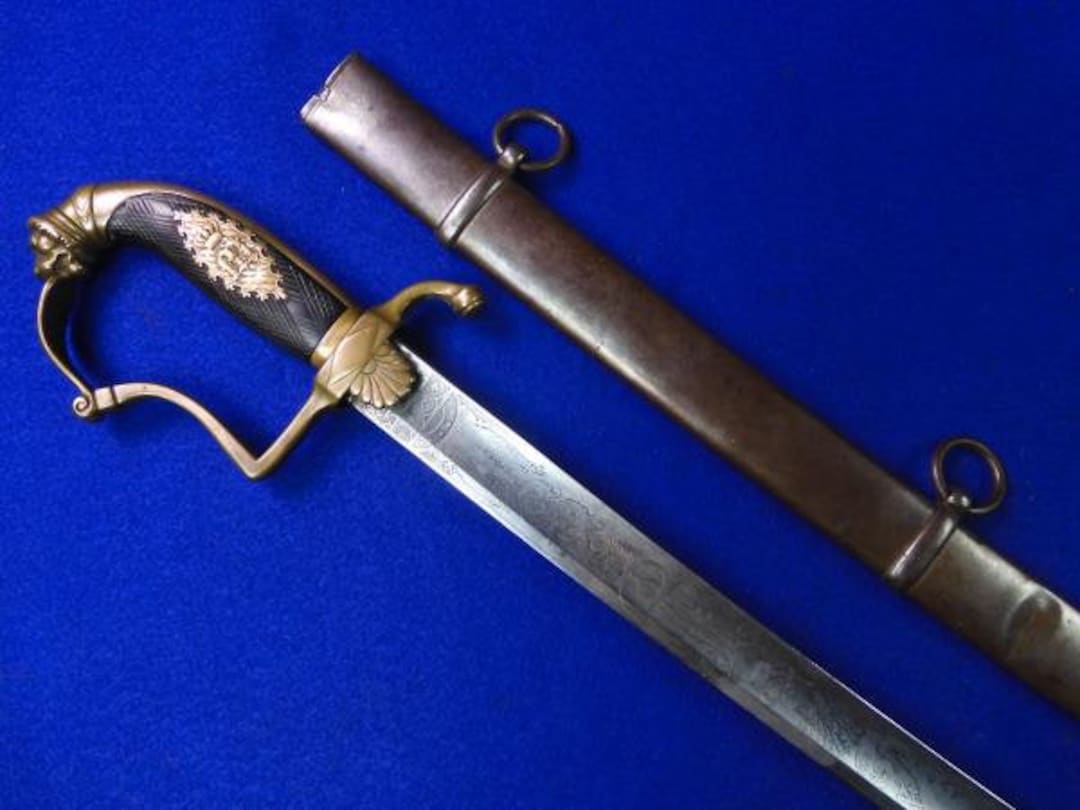 Antique German Bavarian 19 Century Maximilian Officer's Sword W ...