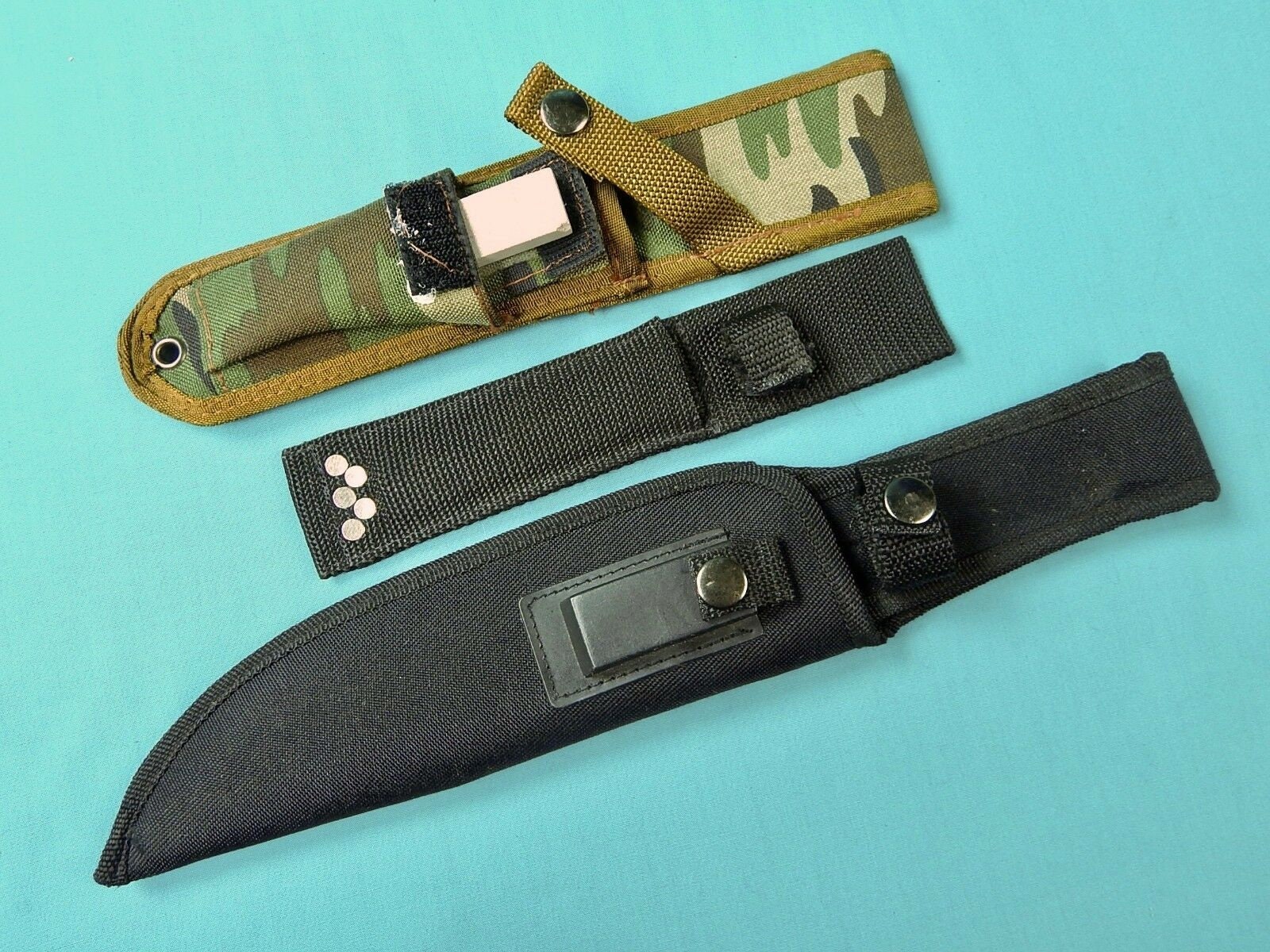 Set of 3 Nylon Sheath Scabbard Stone for Hunting Bowie Knife - Etsy