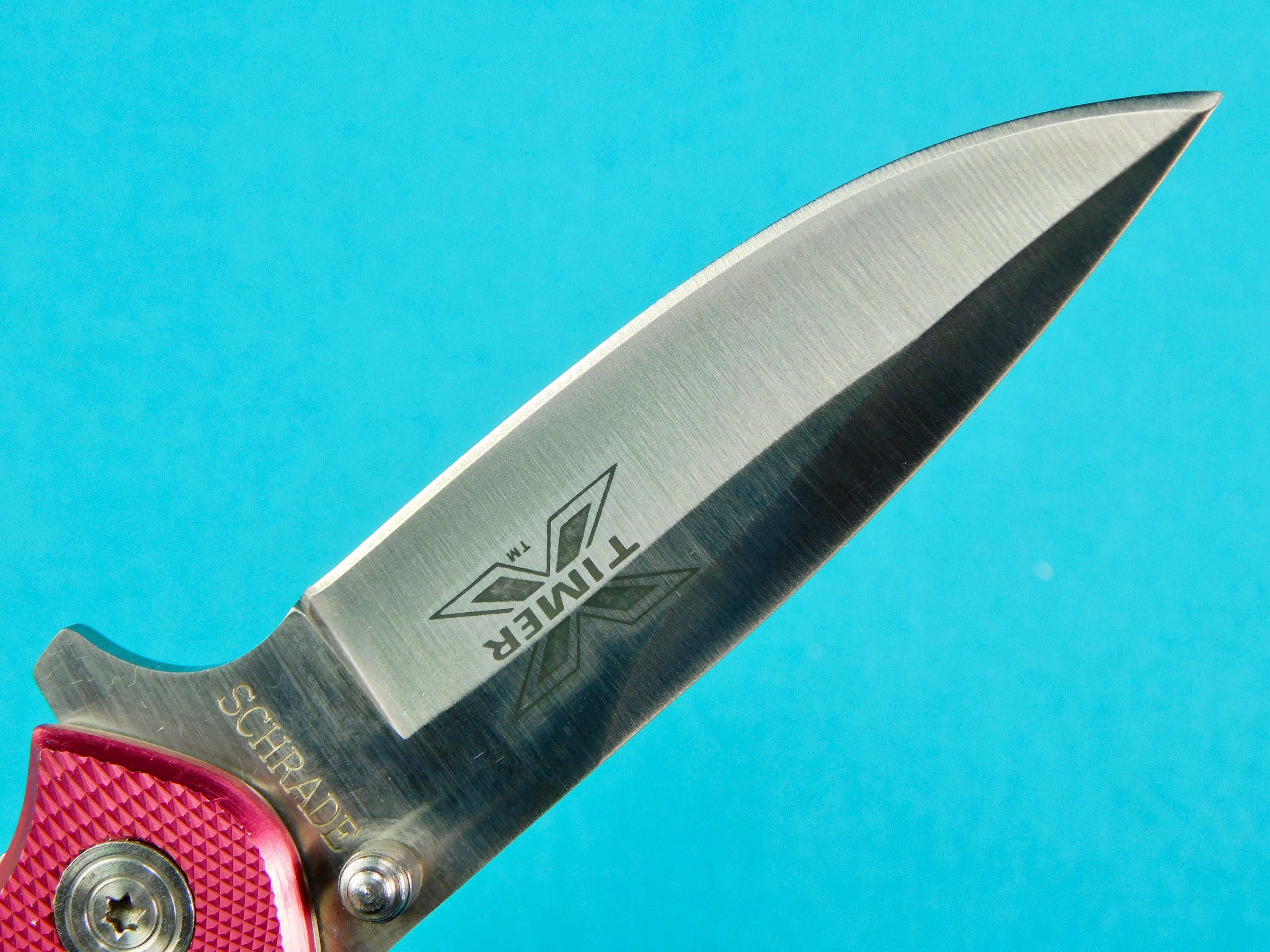 Vintage Schrade Taylor Brands X Timer Folding Pocket Knife Red - Etsy