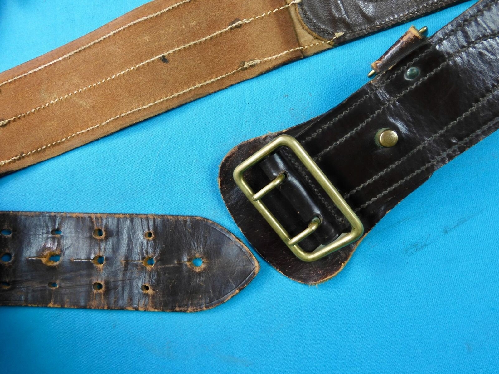 US WW2 Military Army Officer's Leather Belt With Shoulder | Etsy