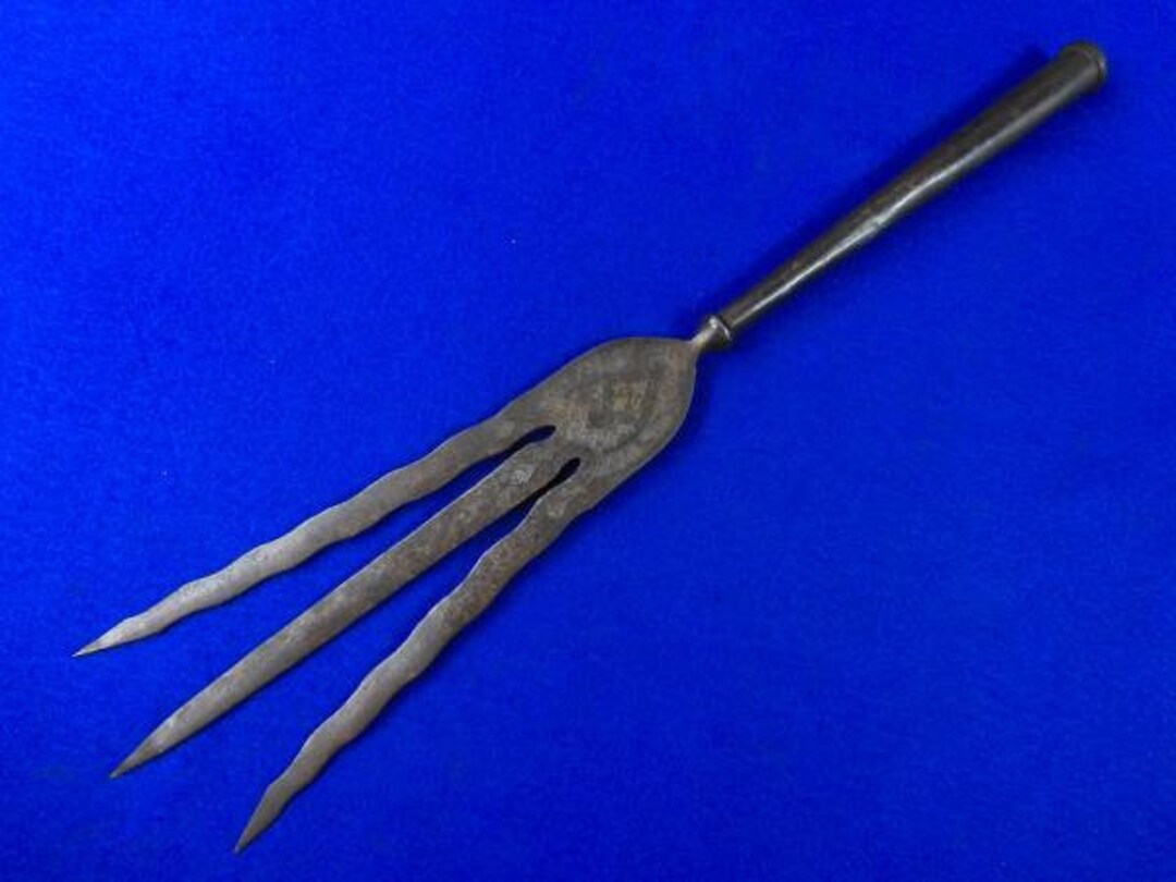 Antique Old 19 Century Middle East Metal Trident Spear Head Point - Etsy