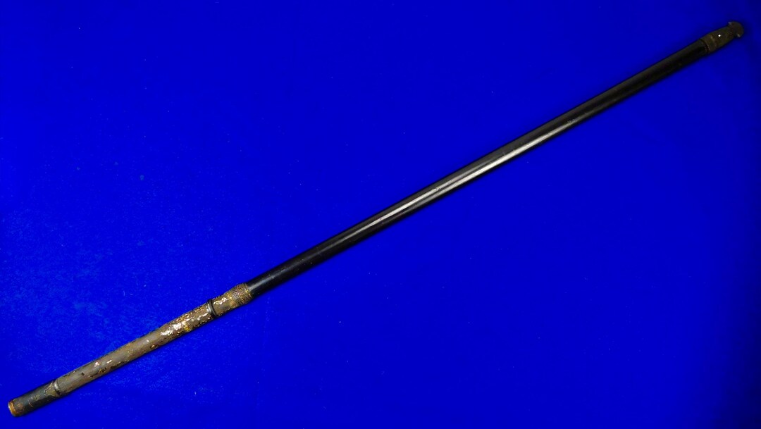 Antique Japanese Japan Naginata Sword or Yari Spear Large Pole Handle ...