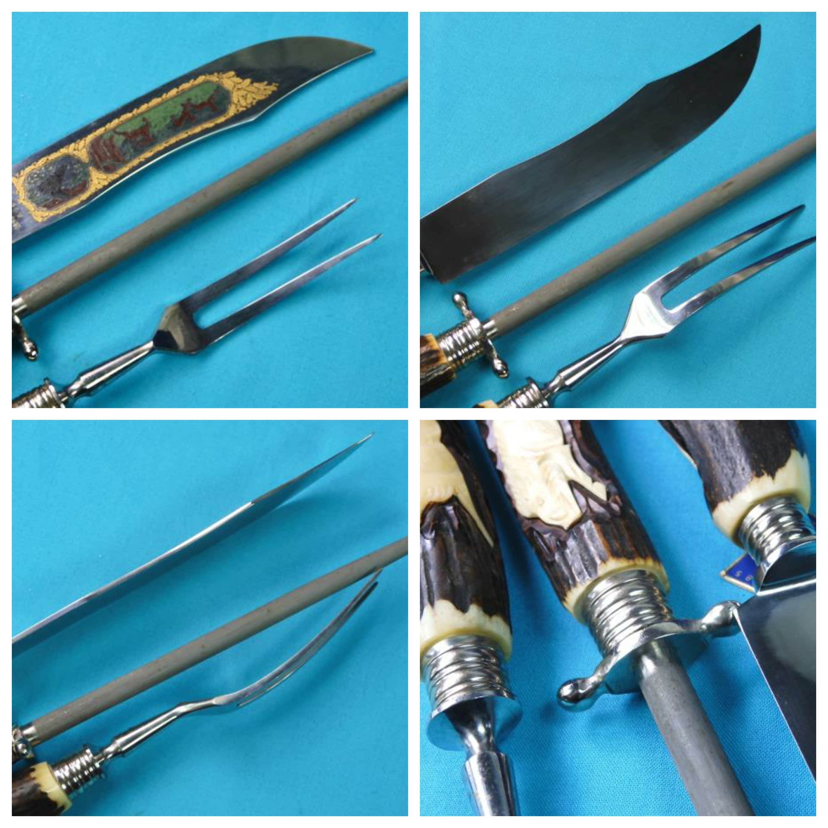 Vintage Germany German Baron Solingen Carving Set Knife Fork - Etsy