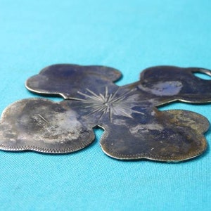 Antique Silver Fur Trade Native American Indian Pendant Cross Badge - Etsy