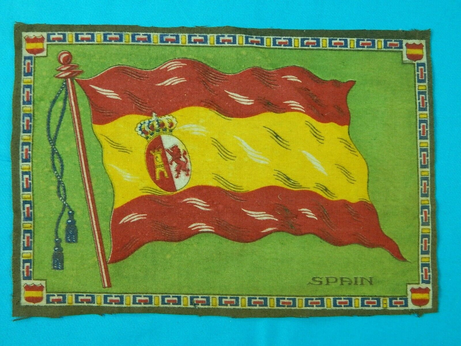 Souvenirs & Events Vintage Old Flag of Spain Large Tobacco Felt Flannel ...