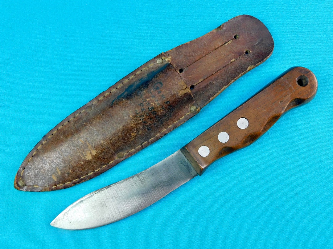 Vintage Old US Remington RH-405 Skinner Hunting Survival Knife With ...