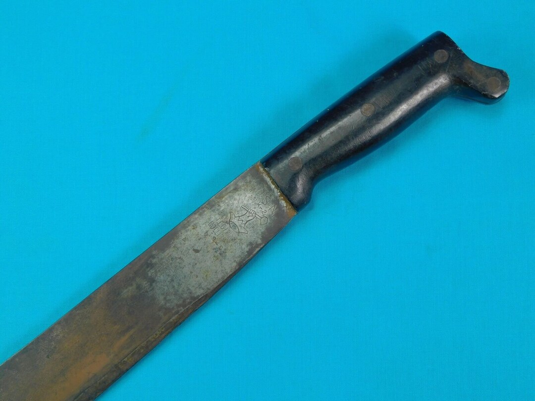 Vintage US WW2 Period 1945 Navy USN MK-2 Collins & Co Legitimus Machete ...