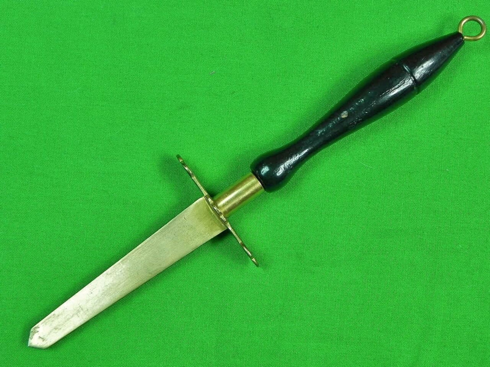 Vintage Brass & Wood Letter Opener Knife - Etsy